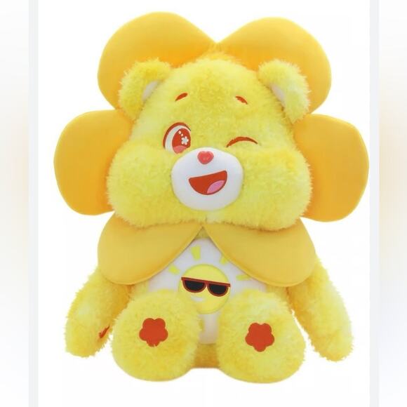 Care Bears | Toys | Jumbo Care Bear Funshine Bear Flower Dress 225 ...